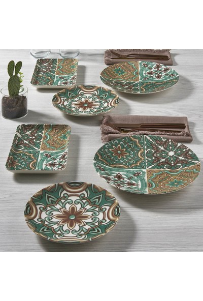 Güral Porselen Atina 18 Parça 6 Kişilik Bone Kahvaltı Takımı - 21882 Güral Porselen Atina 18 Parça 6 Kişilik Bone Kahvaltı Takımı - 21882