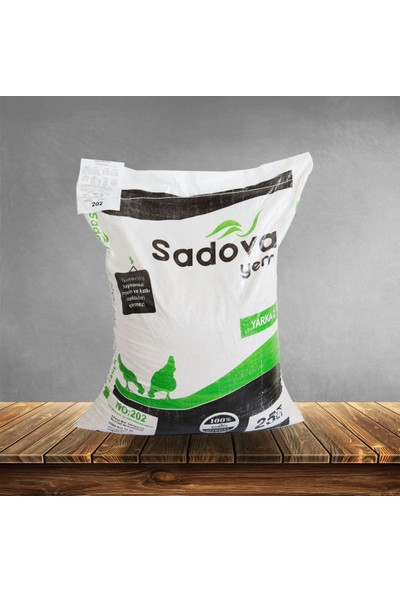 Sadova Yem 202 Pelet Süs Yarka Devam Yemi -25 kg Sadova Yem 202 Pelet Süs Yarka Devam Yemi -25 kg