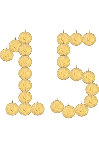 Harem Altın 15 Eski Tarih Çeyrek Altın