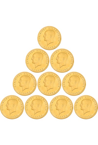 Harem Altın 10 Eski Cumhuriyet Altını - Ata Lira Harem Altın 10 Eski Cumhuriyet Altını - Ata Lira