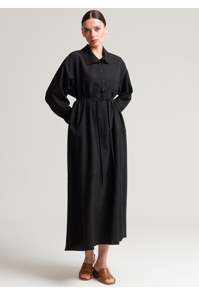 Armağan Düşük Kol Rahat Elbise