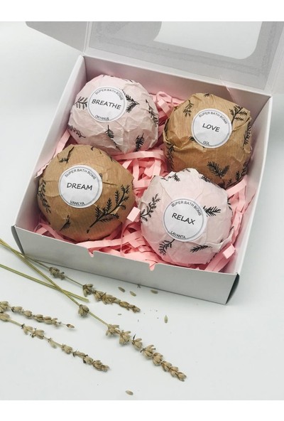 Büyük Boy 4'lü 120 Gram,banyo Topu, Banyo Bombası, Nem Topu