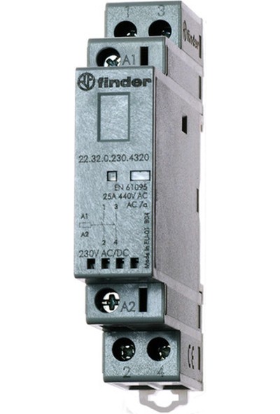 Finder 22.32.0.230.4320 2 Kutup 2na Modüler Sessiz Kontaktör Finder 22.32.0.230.4320 2 Kutup 2na Modüler Sessiz Kontaktör