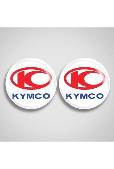 Gogomoto Kymco Damla Logo 3D Sticker 2 Adet Gogomoto Kymco Damla Logo 3D Sticker 2 Adet