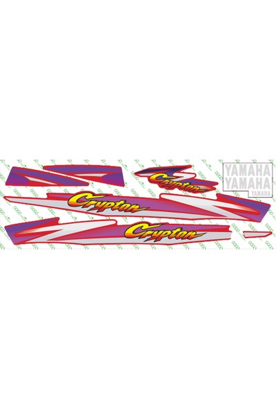 Gogomoto Yamaha Crypton 2005 Kırmızı Sticker Set Gogomoto Yamaha Crypton 2005 Kırmızı Sticker Set