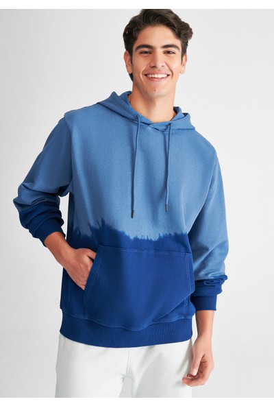 Mavi Erkek Kapüşonlu Mavi Sweatshirt 0610286-80620 Mavi Erkek Kapüşonlu Mavi Sweatshirt 0610286-80620