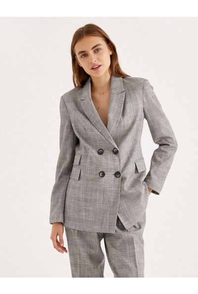 Koton Kadın Kruvaze Blazer Ceket