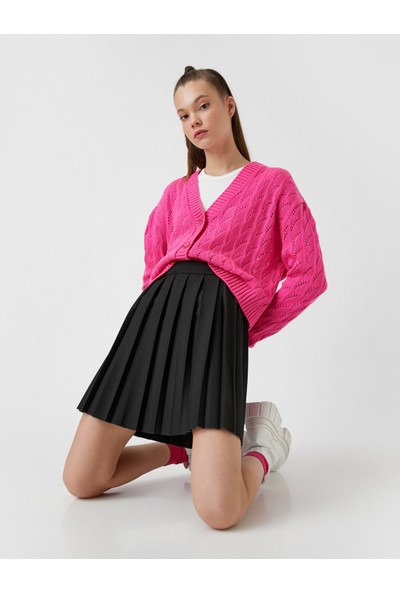 Koton Pileli Mini Etek