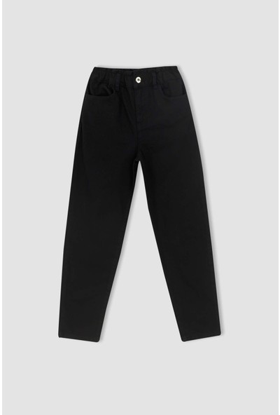 DeFacto Kız Çocuk Slouchy Fit Gabardin Pantolon W7143A622SP