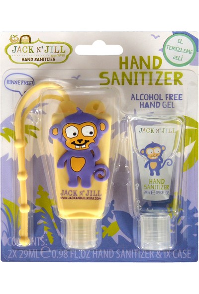 Jack N' Jill MONKEY El Temizleme JELİ Alkolsüz 2*29 ML