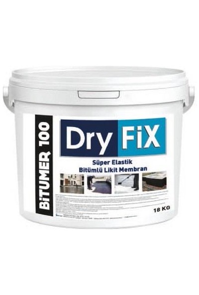 Dryfix BITÜMER100 Süper Elastik Bitümlü Likit Membran 18 kg Dryfix BITÜMER100 Süper Elastik Bitümlü Likit Membran 18 kg
