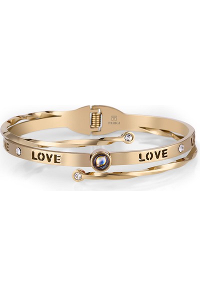 Parigi PRGJWL637-03 100 Dilde Seni Seviyorum Bayan Bileklik Parigi PRGJWL637-03 100 Dilde Seni Seviyorum Bayan Bileklik