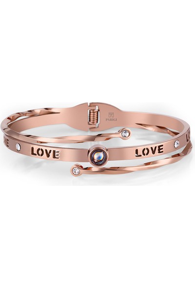 Parigi PRGJWL637-02 100 Dilde Seni Seviyorum Bayan Bileklik Parigi PRGJWL637-02 100 Dilde Seni Seviyorum Bayan Bileklik