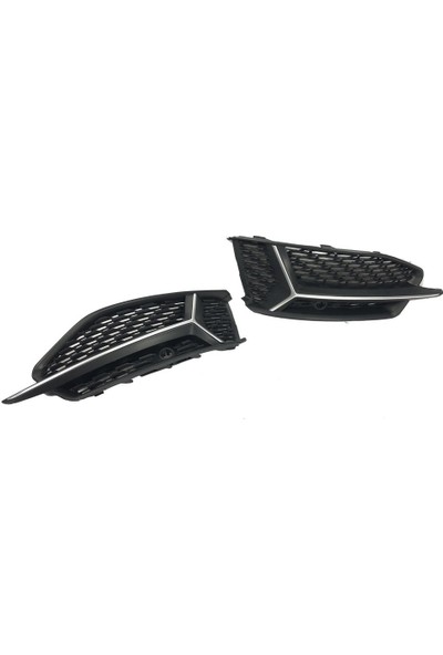 Autogp Audi A6 A6 Sis Çerçevesi Panjuru Krom Siyah 2018+ Autogp Audi A6 A6 Sis Çerçevesi Panjuru Krom Siyah 2018+