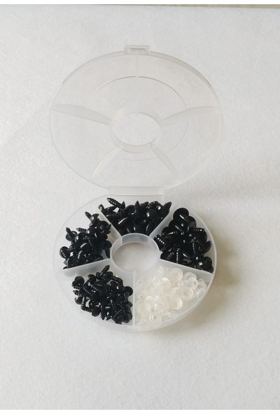 Afacan Hobi & Teknoloji Amigurumi Güvenli - Kilitli Göz Seti Siyah(40 Çift)