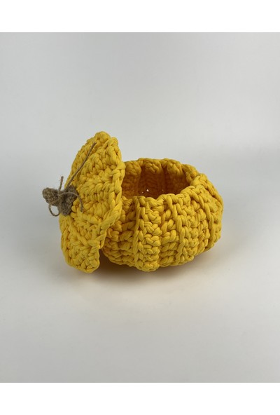 Loopy Collection El Yapımı Dekoratif Kabak Sepet Loopy Collection El Yapımı Dekoratif Kabak Sepet