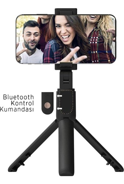 Etiget Bluetooth Kumandalı Selfie Çubuğu Tripod Etiget Bluetooth Kumandalı Selfie Çubuğu Tripod