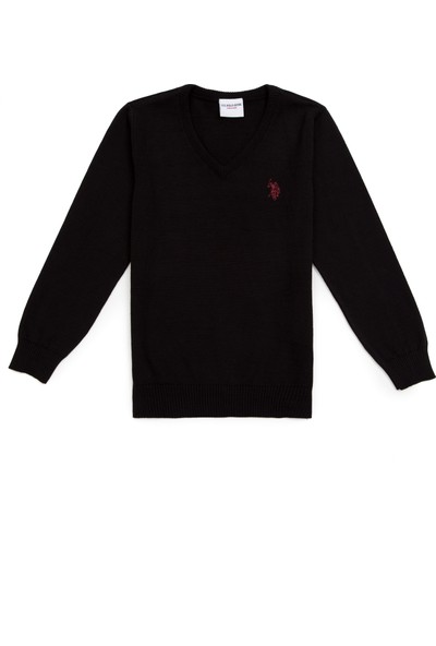 U.S. Polo Assn. Siyah Triko Kazak Basic 50237156-VR046