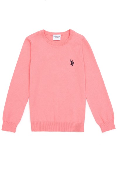 U.S. Polo Assn. Pembe Triko Kazak 50237167-VR078 U.S. Polo Assn. Pembe Triko Kazak 50237167-VR078