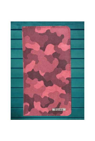 PURSE Guard Plus Telefon Girişli Pembe Kamuflaj Deri Unisex Cüzdan PURSE Guard Plus Telefon Girişli Pembe Kamuflaj Deri Unisex Cüzdan