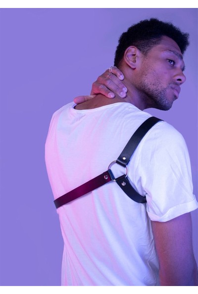 Angels Passion Çapraz Kol Detaylı Erkek Deri Harness - Apftm3 Angels Passion Çapraz Kol Detaylı Erkek Deri Harness - Apftm3