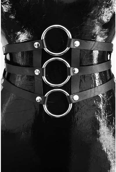 Angels Passion Fantazi Giyim Deri Korse - APFT436