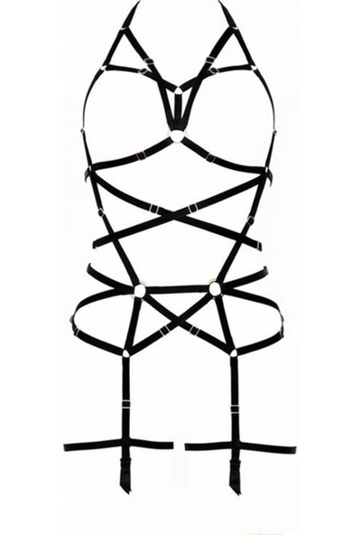 Angels Passion Şık ve Seksi Harness Jartiyer - APFT348