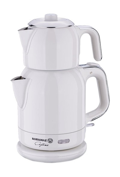 Korkmaz A331-02 Çaytema Elektrikli Çay Makinesi - Beyaz