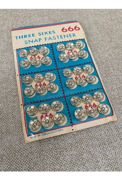 Hasyılmaz Antika Çıtçıt Düğme 1cm x 36LI - Bakkaliye Koleksiyon Çıt Çıt Düğme