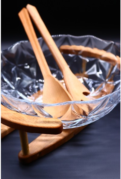 Zembu Yuvarlak Salata Kasesi Standlı