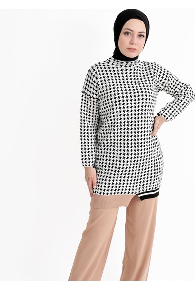 Envious Triko Takım Ikili Yıldızlı Siyah Beyaz Vizon Envious Triko Takım Ikili Yıldızlı Siyah Beyaz Vizon