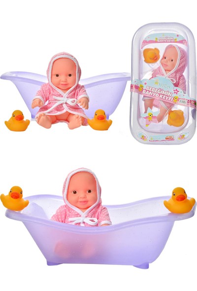 Global Toys Roza Bebeğimin Banyo Keyfi Küvetli-Ördekli Bornoz Setli Et Bebek Global Toys Roza Bebeğimin Banyo Keyfi Küvetli-Ördekli Bornoz Setli Et Bebek