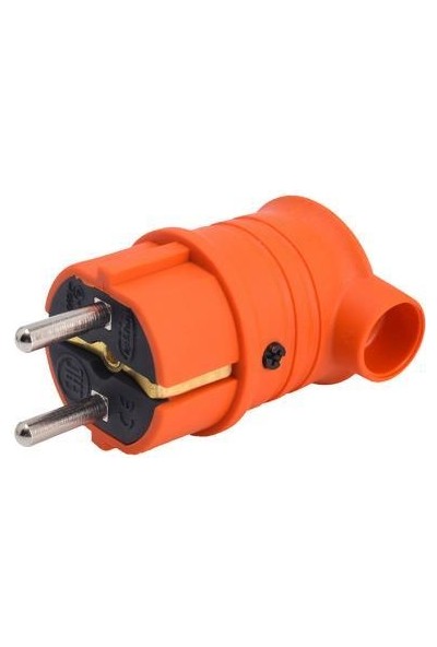 Bylion Monofaze Kauçuk Eğik Erkek Fiş Turuncu Bylion Monofaze Kauçuk Eğik Erkek Fiş Turuncu