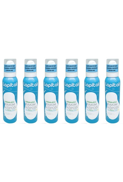Lapitak Ferahlatıcı Bakım Köpüğü 150 ml (6 Kutu)