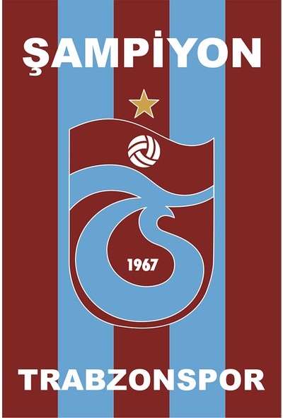 Bayrak Online 200X300 Şampiyon Trabzonspor Bayrağı