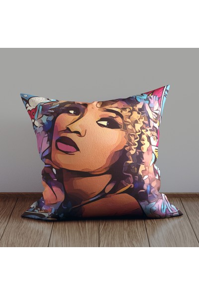 Kızıl Köşk Kadın Popart Dijital Baskılı Kadife Kırlent Kılıfı (Çift Taraflı Baskı) Kızıl Köşk Kadın Popart Dijital Baskılı Kadife Kırlent Kılıfı (Çift Taraflı Baskı)