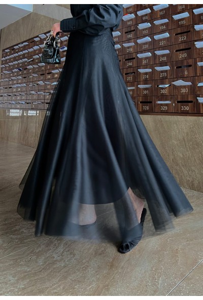 Modayseli Kat Kat Tül Etek