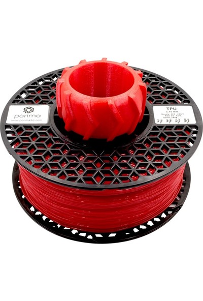 Porima Tpu Flex (Esnek) Filament - 1.75MM (0,5 Kg) Kırmızı Porima Tpu Flex (Esnek) Filament - 1.75MM (0,5 Kg) Kırmızı