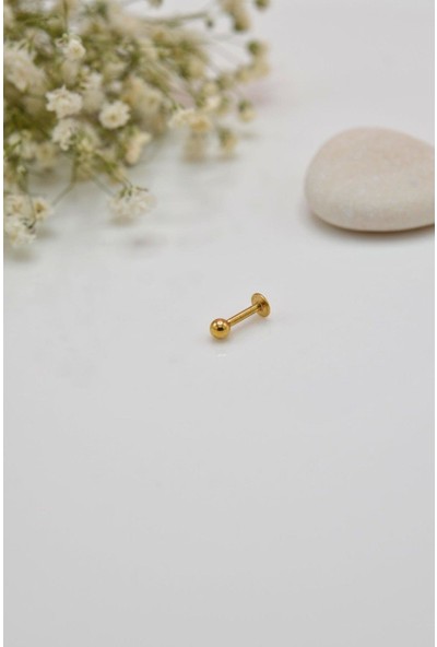 Sacce Scarves&Accessories Gold Çelik Top Piercing 6 mm