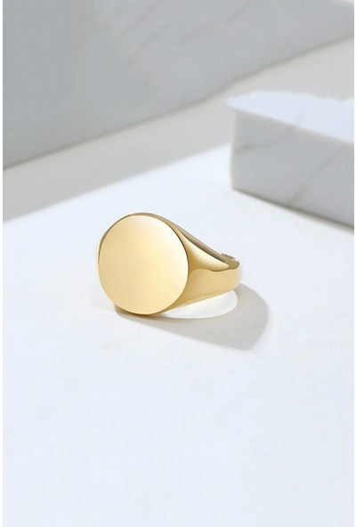 Olivia Yuvarlak Plaka Ayarlanabilir Kaplama Kadın Yüzük