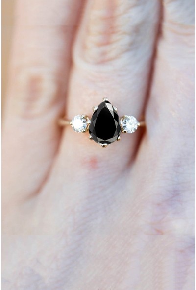 Olivia Mistik Topaz Siyah Taşlı Ayarlanabilir Rose Kaplama Kadın Yüzük Olivia Mistik Topaz Siyah Taşlı Ayarlanabilir Rose Kaplama Kadın Yüzük