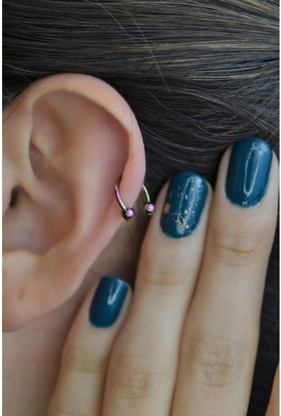 Sacce Scarves&Accessories 8 mm Hologram Çelik Top Uçlu Piercing Septum Kıkırdak Sacce Scarves&Accessories 8 mm Hologram Çelik Top Uçlu Piercing Septum Kıkırdak