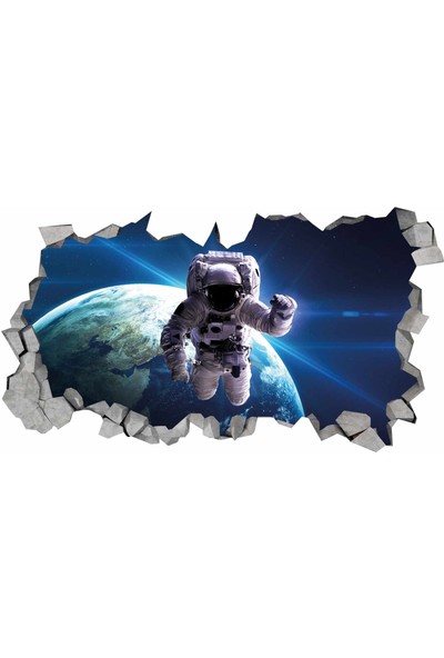 Duvar Dekor Duvar Kırığı Astronot Uzay Dünya Gezegeni 3 Boyutlu Sticker 013 Duvar Dekor Duvar Kırığı Astronot Uzay Dünya Gezegeni 3 Boyutlu Sticker 013