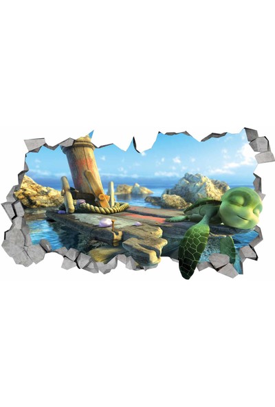 Duvar Dekor Duvar Kırığı Sevimli Kaplumbağa Sammy Çocuk Odası 3 Boyutlu Sticker 023 Duvar Dekor Duvar Kırığı Sevimli Kaplumbağa Sammy Çocuk Odası 3 Boyutlu Sticker 023