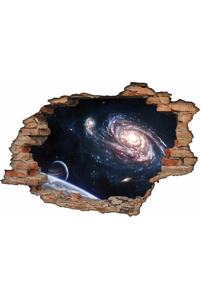 Duvar Dekor Duvar Kırığı Uzay Boşluğu Evren 3 Boyutlu Sticker 074 Duvar Dekor Duvar Kırığı Uzay Boşluğu Evren 3 Boyutlu Sticker 074