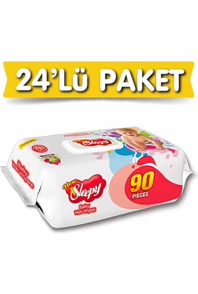 Sleepy Islak Havlu 90 Lı x 24 Adet