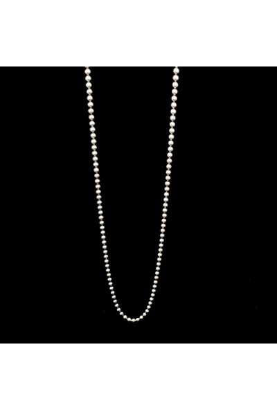 Nisa 925 Ayar Gümüş 70 cm Orta Kalın Toplu Zincir Nisa 925 Ayar Gümüş 70 cm Orta Kalın Toplu Zincir