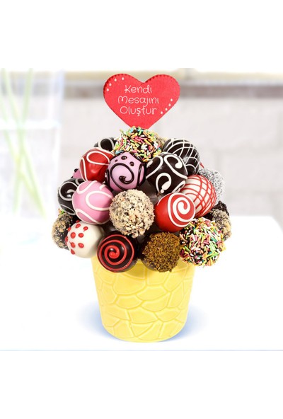 Bi Jest Yap Çay Keyfi Renkli Truffle Sepeti Bi Jest Yap Çay Keyfi Renkli Truffle Sepeti