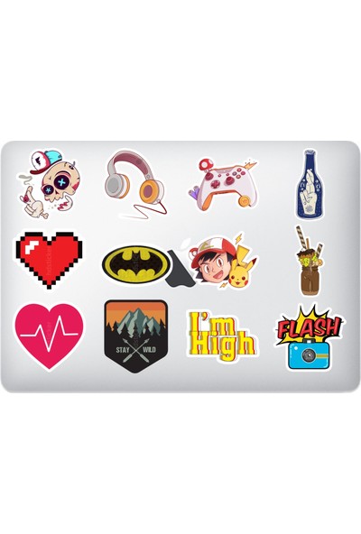 HD Sticker Karışık Laptop Sticker Paket 8 HD Sticker Karışık Laptop Sticker Paket 8