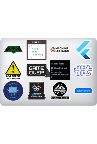 HD Sticker Yazılımcı Laptop Sticker Paket 10 HD Sticker Yazılımcı Laptop Sticker Paket 10